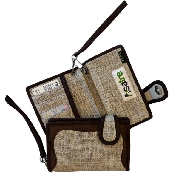 Accessories | Hemp Natural Linen Bifold Wallet With Multiple Slots And ...
